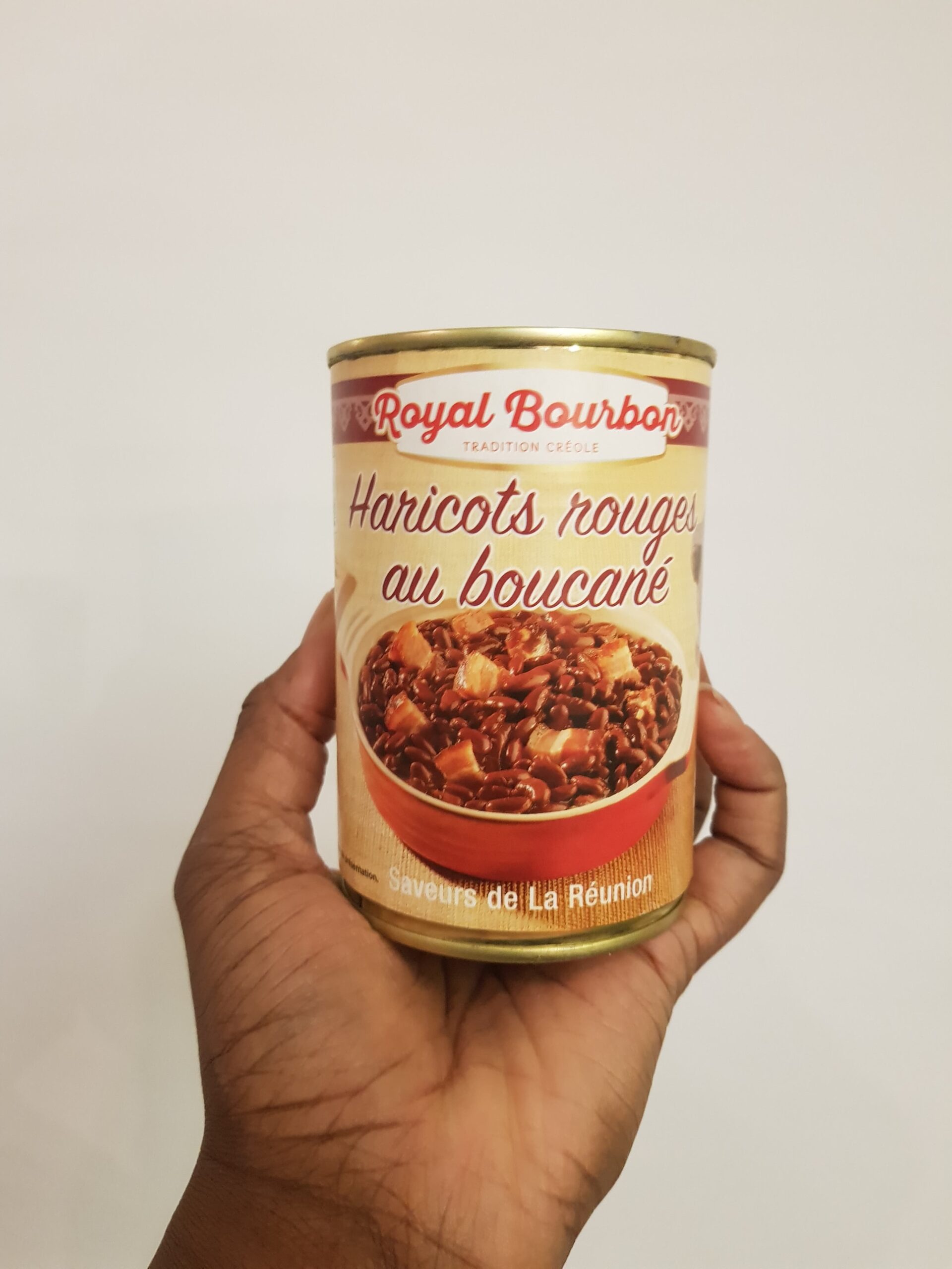 Haricots rouges au boucané et lard 420g Royal Bourbon - Nous Vous Iles